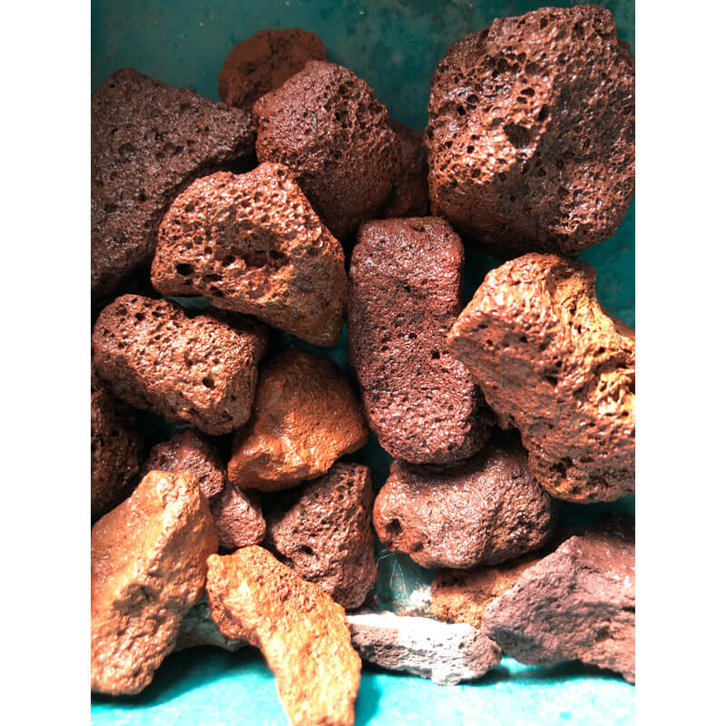 Pierre volcanique rouge - Plantes et Décor Latour